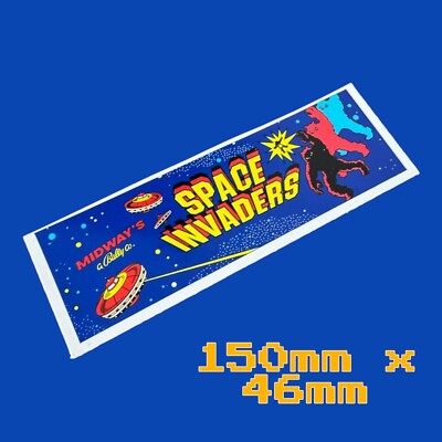 Space Invaders Classic 1980's Logo Vinyl Sticker Decal Arcade Gaming ...