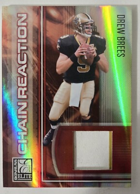 2008 Donruss Elite Chain Reaction Drew Brees Game Used Patch 17/99 ...