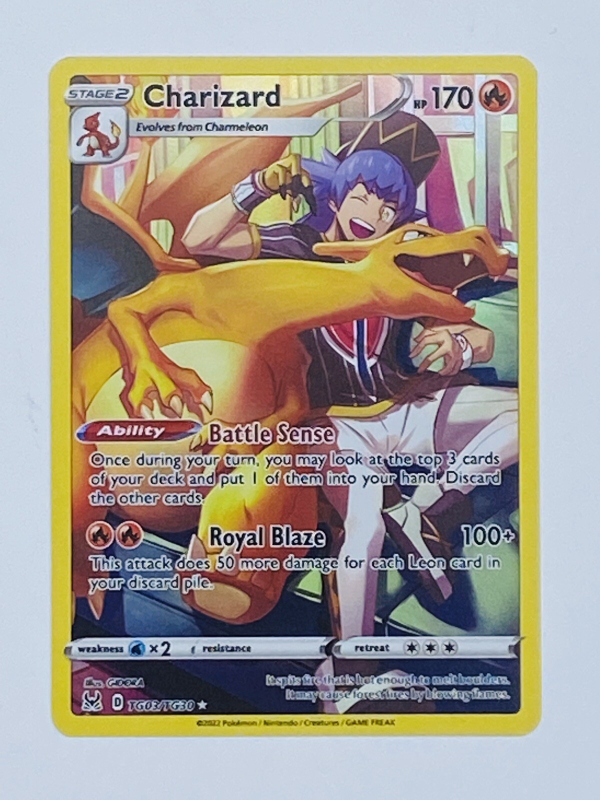 Charizard TG03/TG30 Full Art NM/M Lost Origin Pokemon Card | eBay