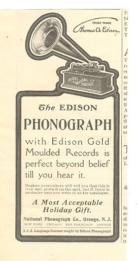 1904 Edison Phonographs Magazine Ad Free Shipping | eBay