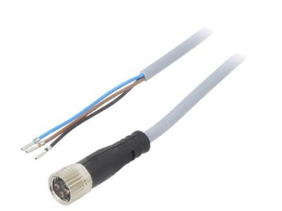 541334 Câble de connexion femelle, M8 IP65, IP68, IP69K L : 5m 0-60VDC ...