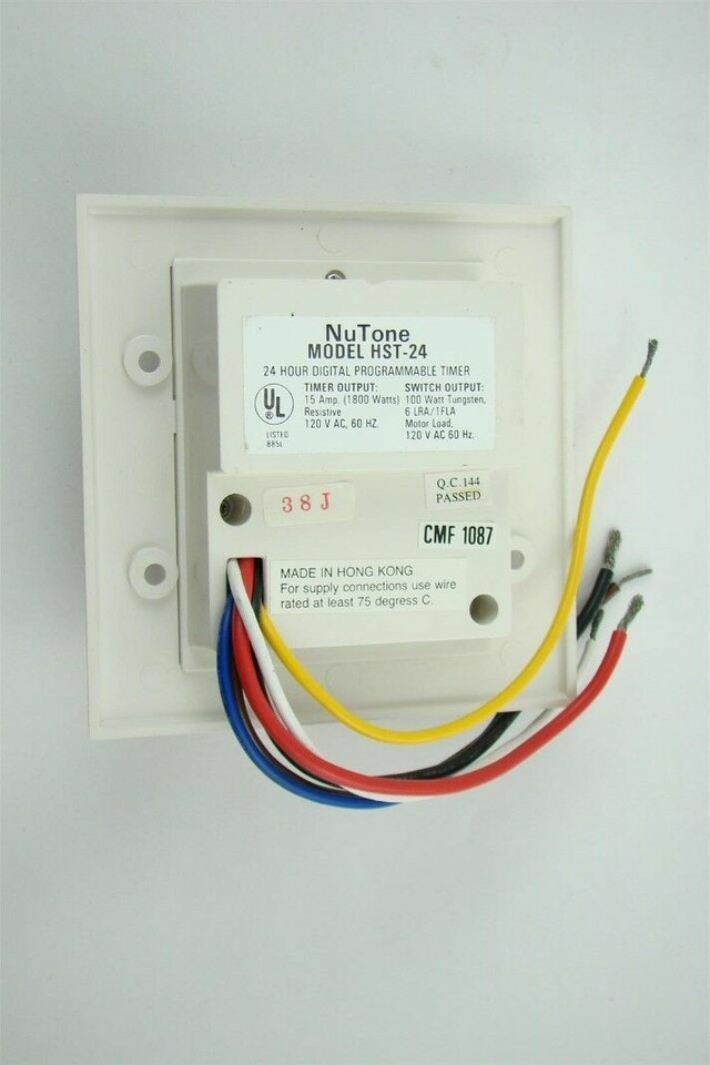 NuTone 24 hour digital Programmable timer 15 Amp 120V AC HST-24 | eBay
