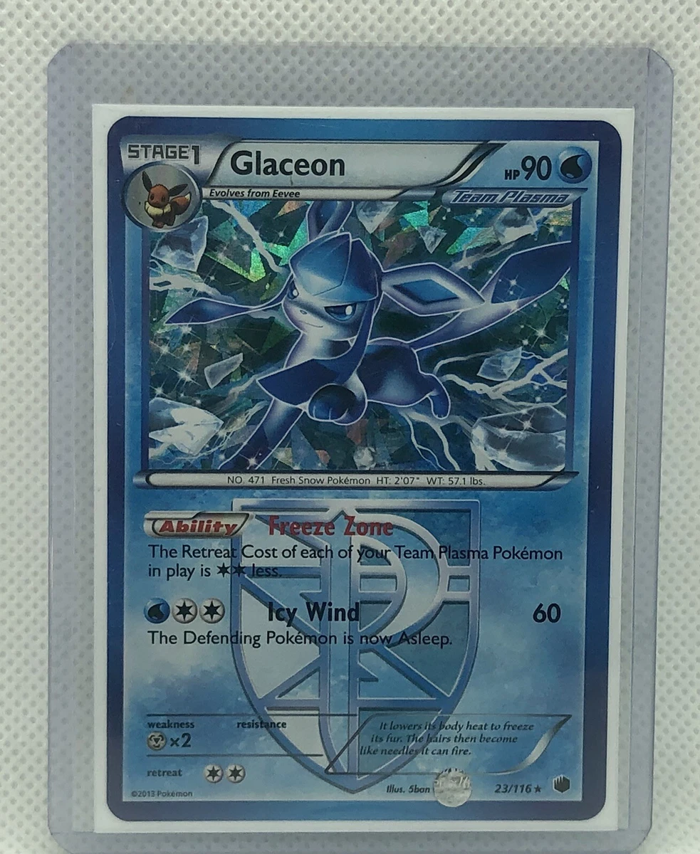 Glaceon Pokemon Card Plasma Freeze