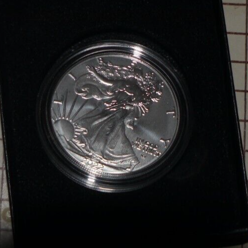2022-W AMERICAN EAGLE SILVER DOLLAR COIN WITH BOX AND COA (WEST POINT ...