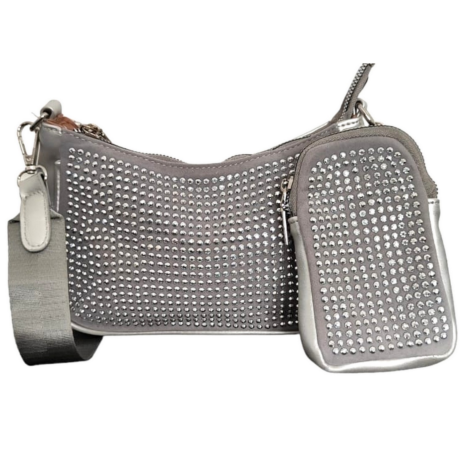 Umhängetasche Crossbody Bag Strass Handtasche Set Damentasche ...