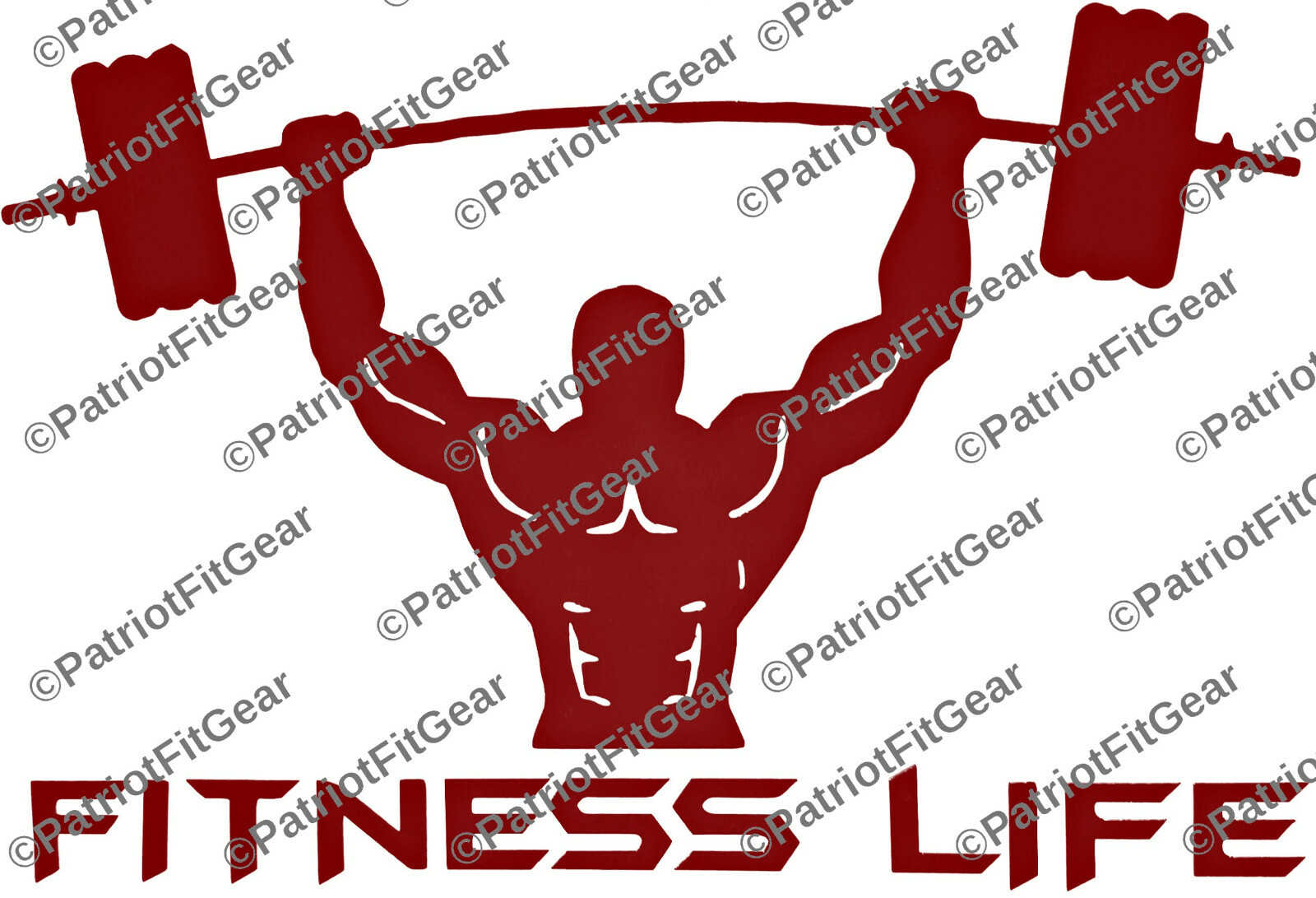 Fitness Life,Gym,Fitness,Exercise,Crossfit,Weightlifting,Sticker,Vinyl ...