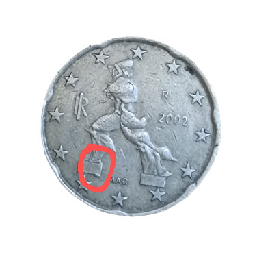 Rare Error Coin: Italy 2002 20 Euro Cent – Minting Mistake | eBay