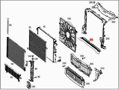 Genuine Air Duct Segment MERCEDES C238 C253 S213 W213 X253 2135050930 ...