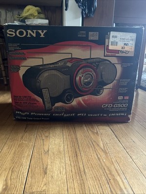 Sony CFD-G500 Boombox. New Old Stock!! Open Box. Mint!! LOOK!!! | eBay