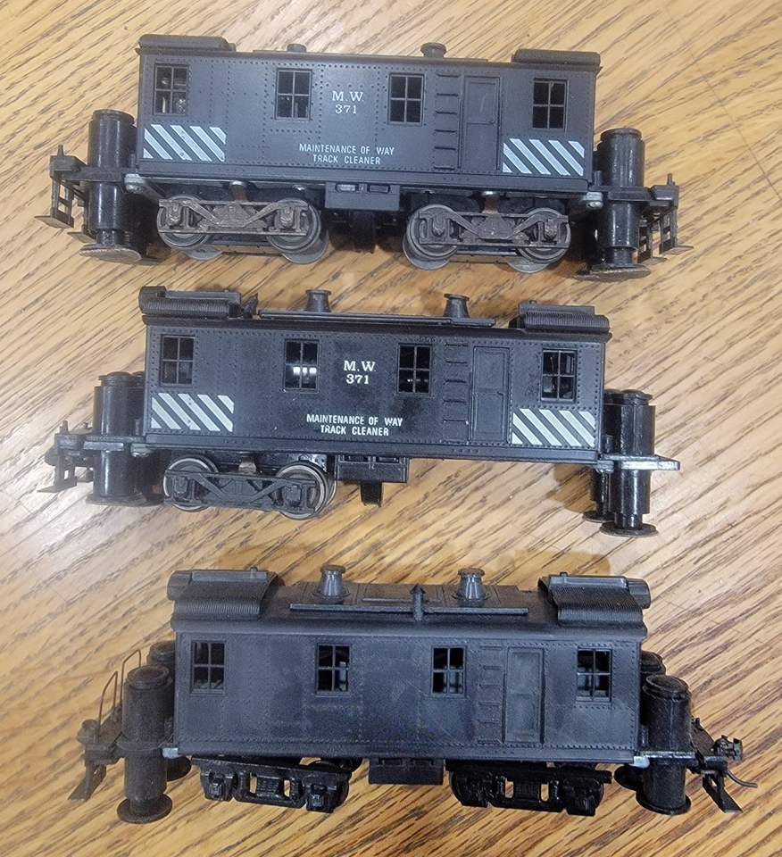 Lot of 3 Roundhouse Maintenance of Way M.W. 371 Track Cleaner HO Scale ...