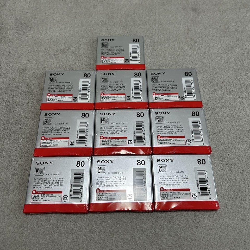 Sony Mini Disc 80 Minutes/1 Piece Mdw80T Set Of 10 Item | eBay