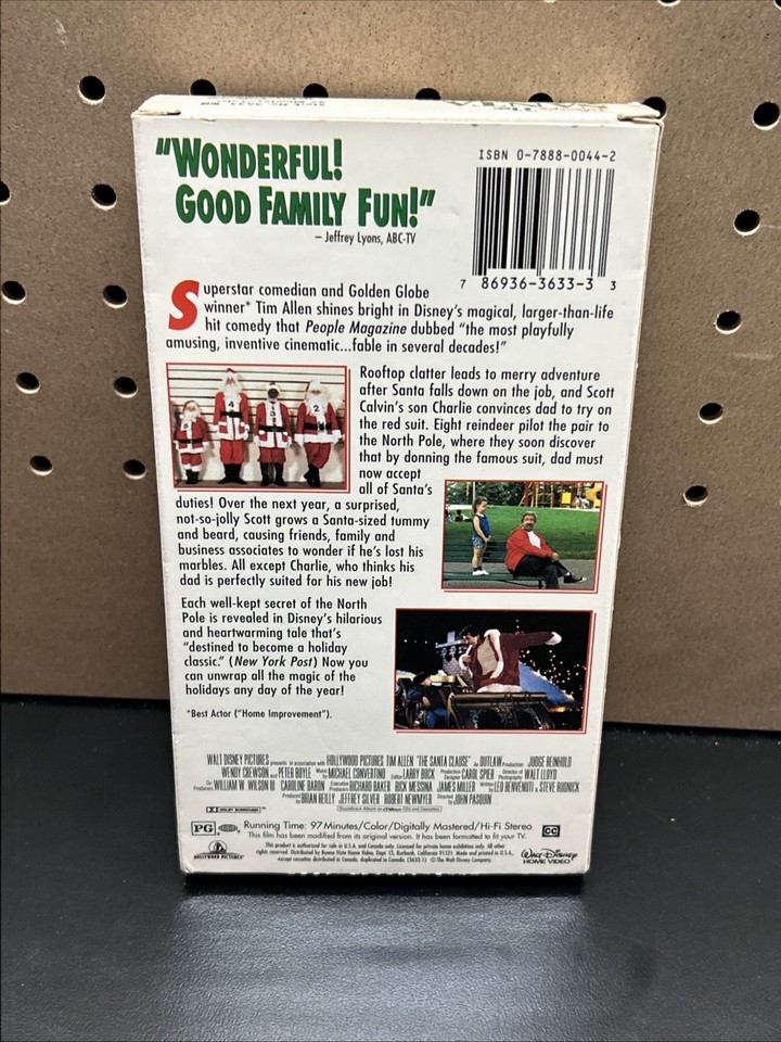 The Santa Clause - VHS, Disney, Tim Allen - Christmas Classic | eBay