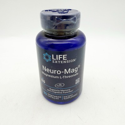 Neuro-Mag Magnesium L-Threonate 2000 mg Magtein - Life Extension 90caps ...