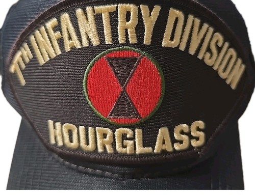 7th Infantry Division Hourglass US Army Military Cap Hat Baseball ...