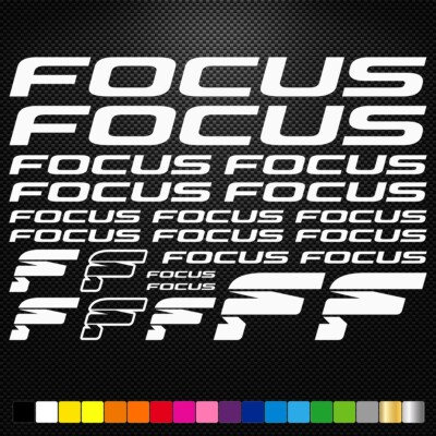 FOCUS - KIT Vinyl Decals Stickers Sheet Bike Frame Cycle Cycling ...