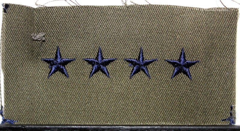 US Air Force USAF Single Small General Olive Drab Green Fatigue Rank ...