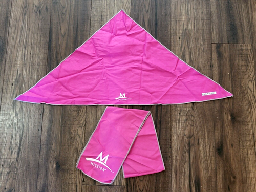 Mission EnduraCool ~ Fuchsia Pink Cooling Towel 41" X 6" + Bandana | eBay
