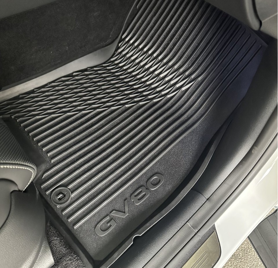 Genuine OEM All Weather Rubber Floor Mats 3PC For 2021~2024 Genesis ...