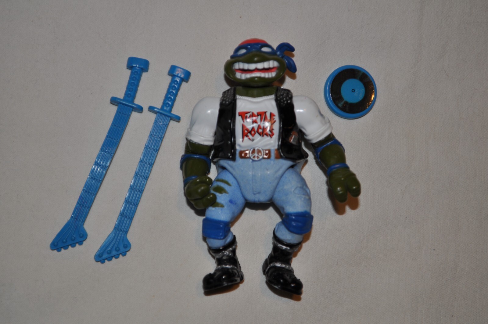 Vintage TMNT CLASSIC ROCKER LEO Teenage Mutant Ninja Turtles Figure ...