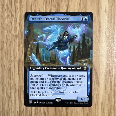 MTG - Deekah, Fractal Theorist - Extended Art - NM - Commander 2021 | eBay