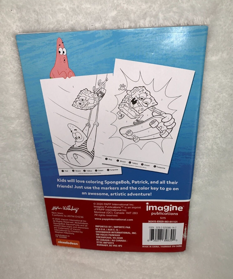 New 2020 Mini Color By Number Spongebob Squarepants Funny Adventures ...
