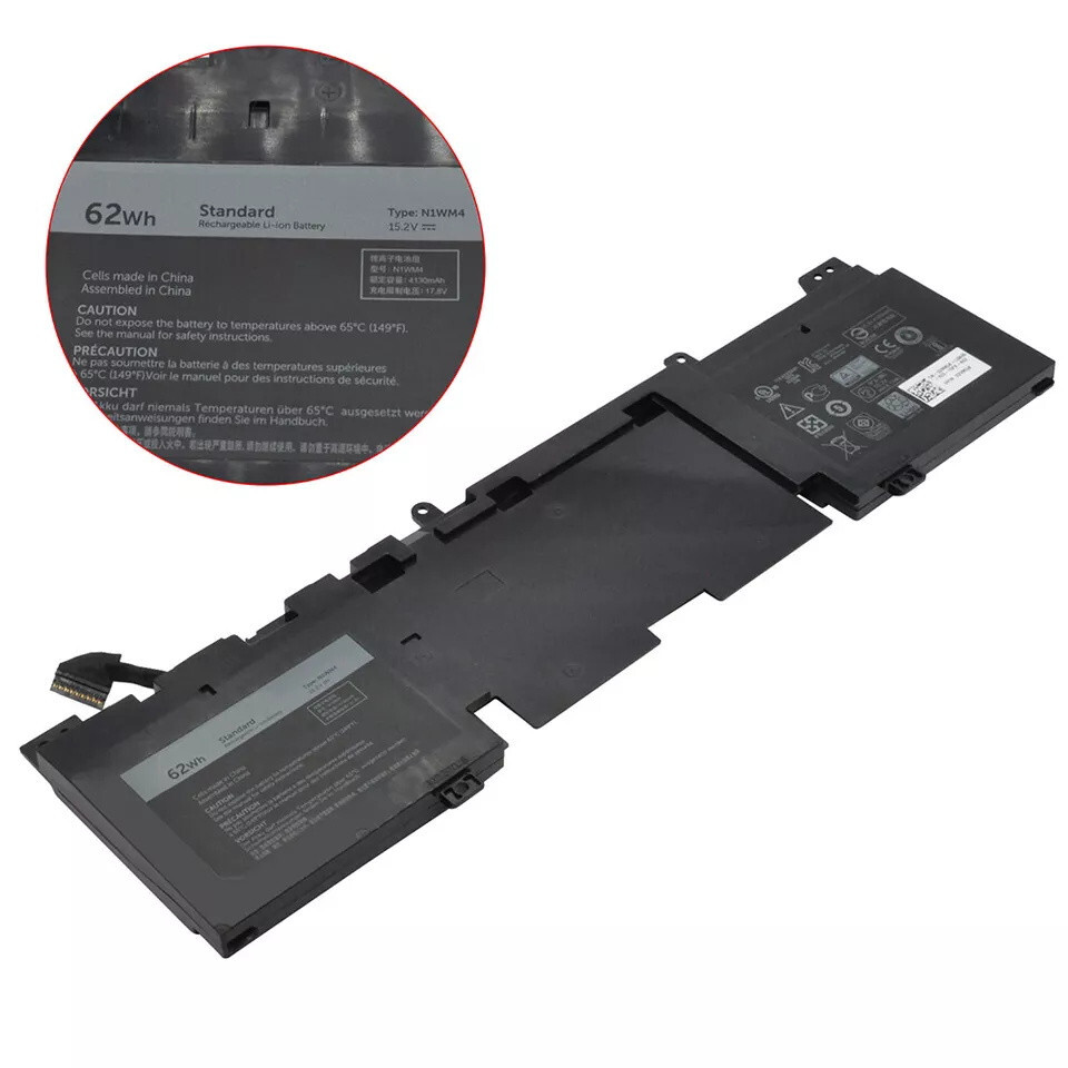 N1WM4 Laptop Battery Compatible with Alienware 13 R2 13.3" 2VMGK 62Wh ...