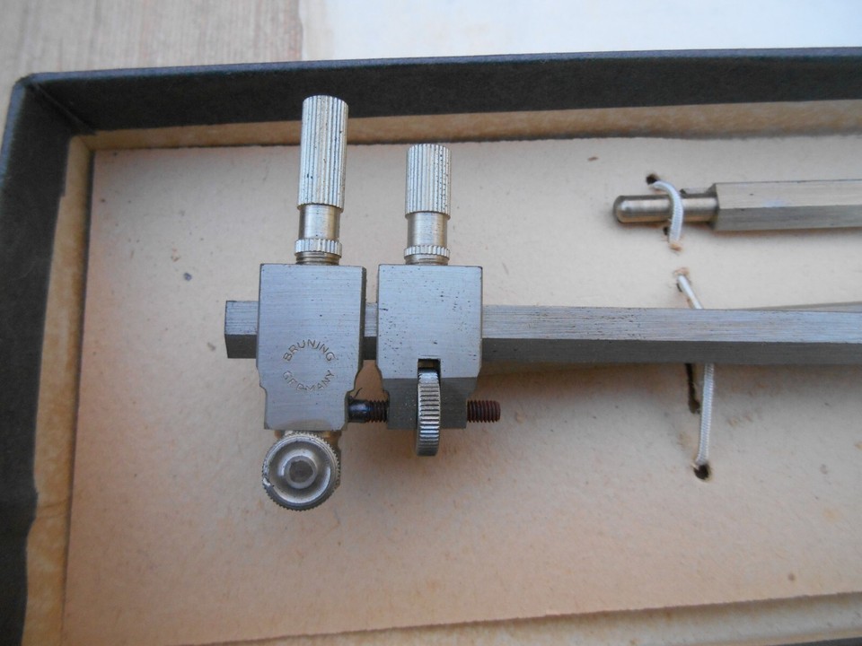 BRUNING NO. 1831 BEAM COMPASS SET | eBay