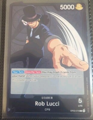 One Piece Pillars Of Strength Rob Lucci Leader OP03-076 NM | eBay