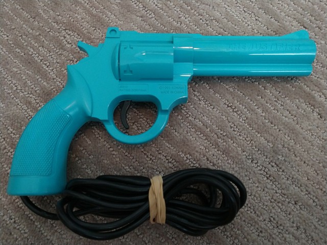 Konami The Justifier for Sega Genesis / Blue Light Gun W/ Lethal ...