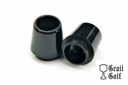GRAIL GOLF NEW PREM BLACK "COLLARED" IRON FERRULES PARALLEL .370 .50 ...