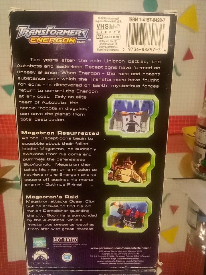 Transformers: Energon - The Return of Megatron (VHS, 2004) 97368889736 ...