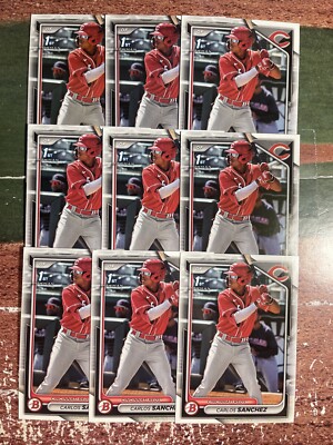 2024 Bowman Carlos Sanchez (9) Card Prospect Lot Reds #BP-25 | eBay