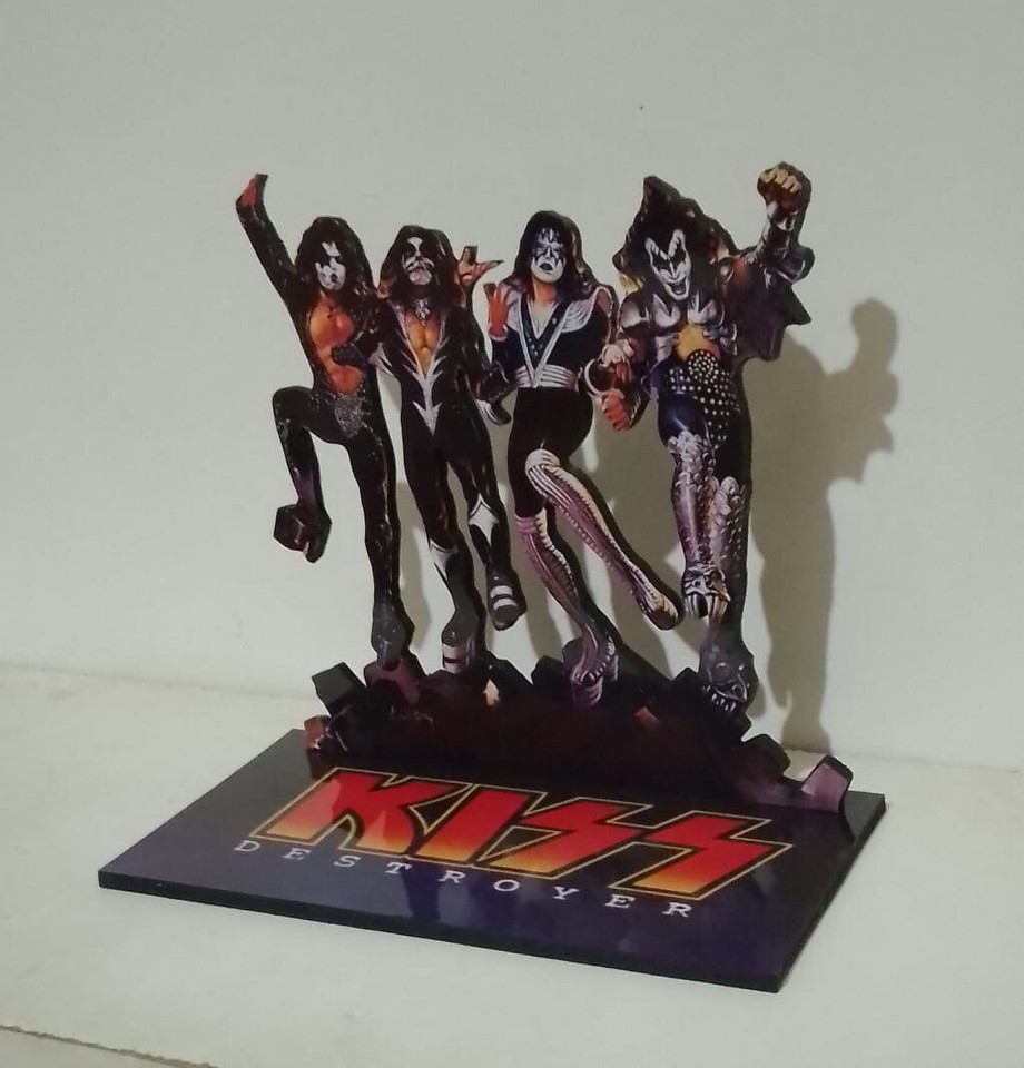 KISS Destroyer 8" DISPLAY STANDEE Figure Statue Cutout Toy Standup Doll ...
