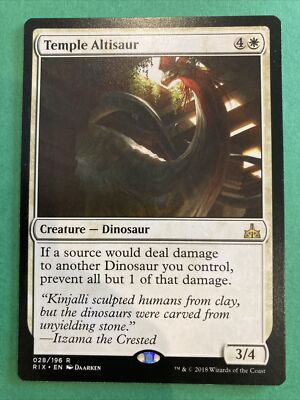 MTG Temple Altisaur Rivals of Ixalan 028/196 Regular Rare Magic The ...