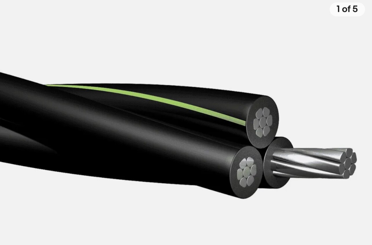 Stephens 2-2-4 Triplex Aluminum URD Direct Burial Cable (120 Amp) 600V ...