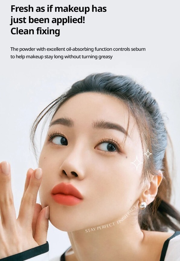 CLIO Stay Perfect Finish Pact 8g Face Powder Pressed Powder Korean ...