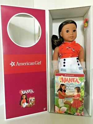 American Girl Historical 1941 Nanea Mitchell Doll 18"+Book Hawaiian ...