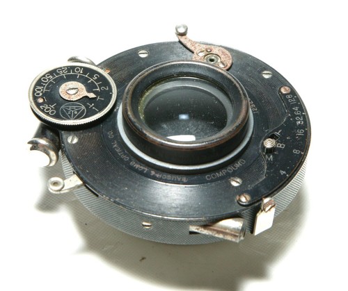 2 Antiques Lens Shutters: Compound 33.5mm w/Glass & Ring & Compur 39mm ...