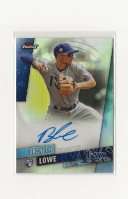 2019 Topps Finest Brandon Lowe Rookie Auto #FA-BL T Tampa Bay Rays | eBay