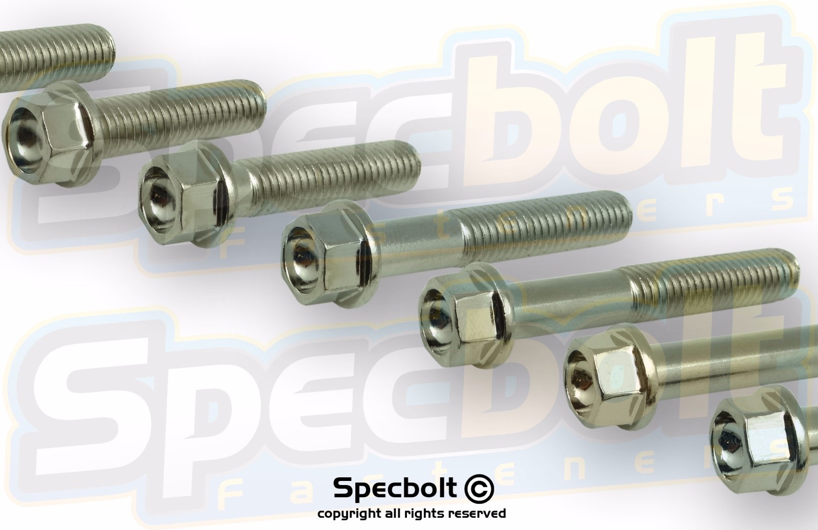5 PCS SPECBOLT M5 M6 M8 METRIC NICKEL PLATED DISHED HEAD FLANGE BOLTS ...