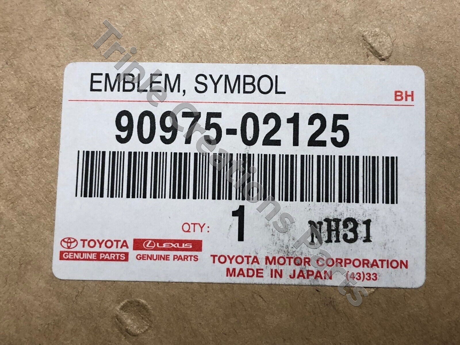 Genuine 9097502125 Lexus Front Grille Emblem 90975-02125 OEM | eBay