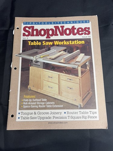ShopNotes Vol 9 Issue 50 TableSaw Workstation | eBay