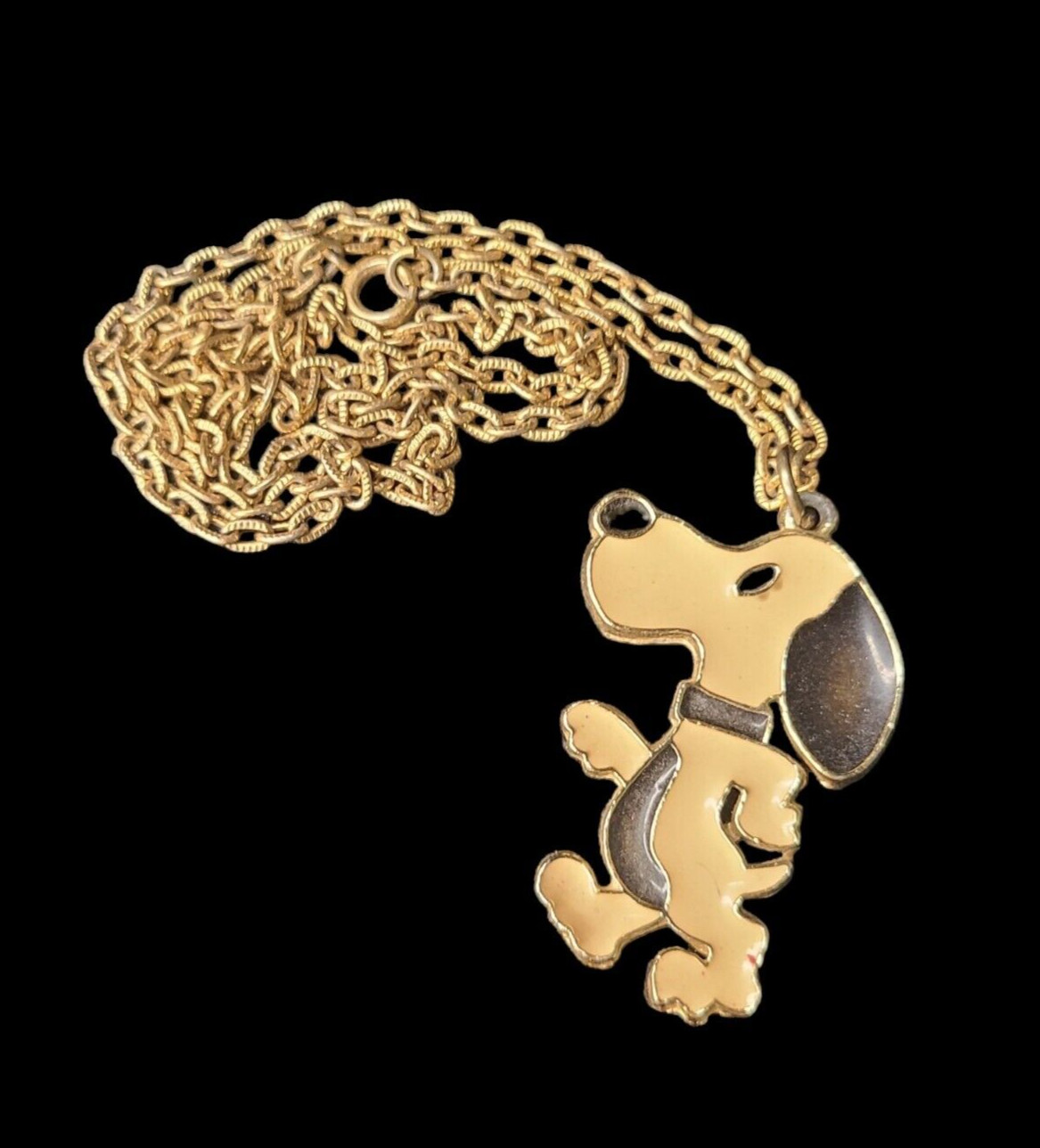 Vintage Gold Tone Snoopy - Charlie Brown Peanuts - Ne… - Gem