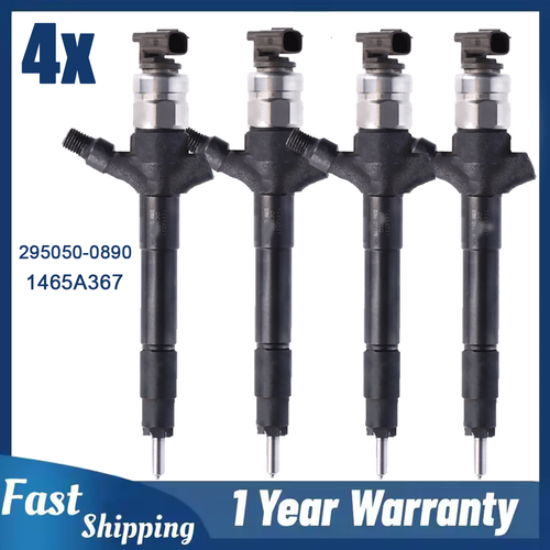 4PCS DENSO Fuel Injector 295050-0890 For Mitsubishi 4D56 TRITON L200 ...