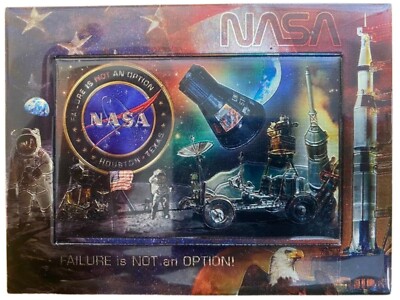Nasa Failure is NOT an OPTION Fridge Magnet and Magnetic Picture Frame ...