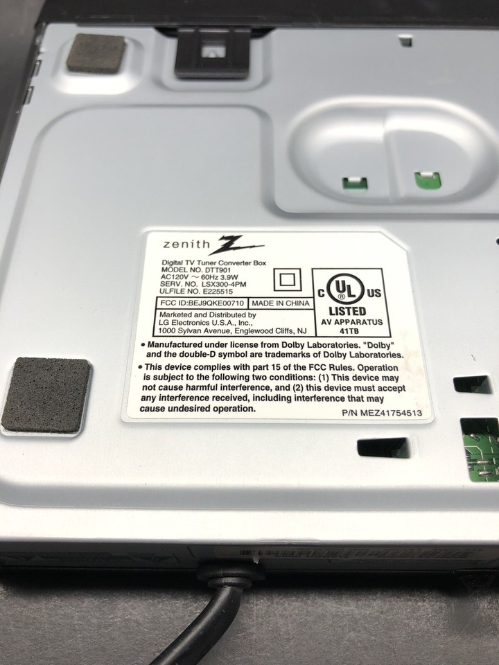 Zenith Digital TV Tuner Converter Box DTV DTT901.NO REMOTE | BB | eBay