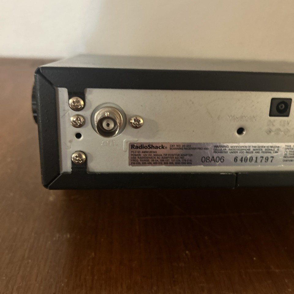 Radio Shack Model PRO-433, 1000 Channel Trunking Scanner UNTESTED No ...