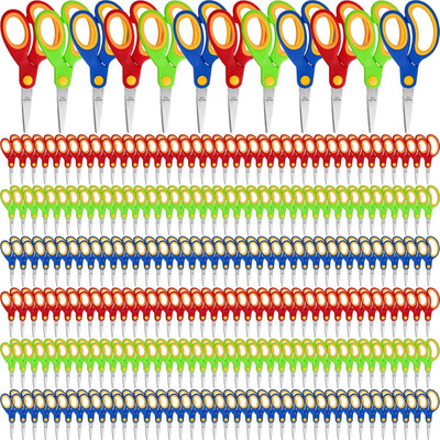 99 Pack Kids Scissors Bulk 5.5 Inch Student Children Safety Scissors ...