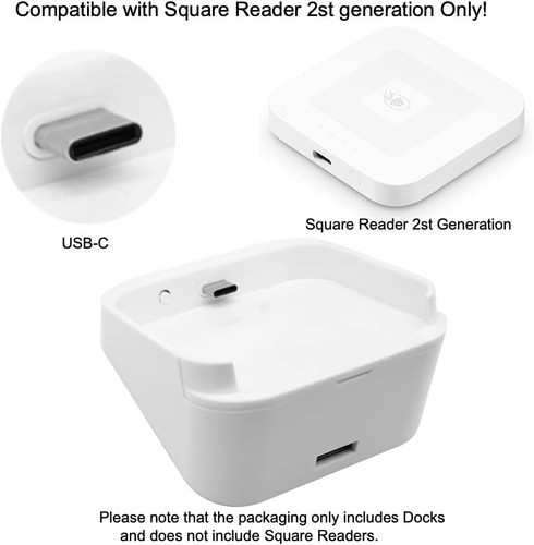 Dock Compatible with Square Reader 2nd Generation, USB Docking Station ...