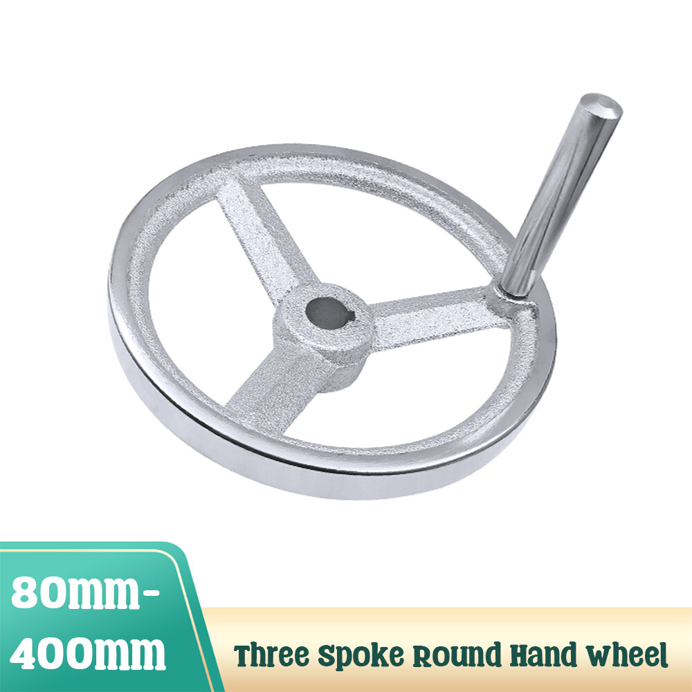 Three Spoke Round Hand Wheel Square Edge Handwheel for Milling Machine ...